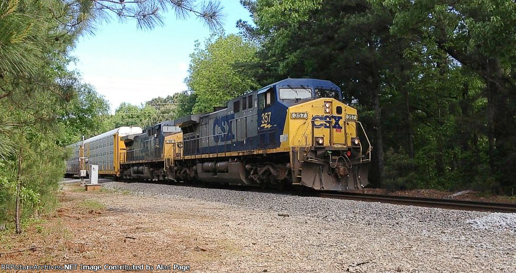 CSX CW44ACs 357 and 55
